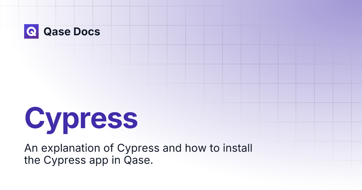 Cypress | Qase Docs