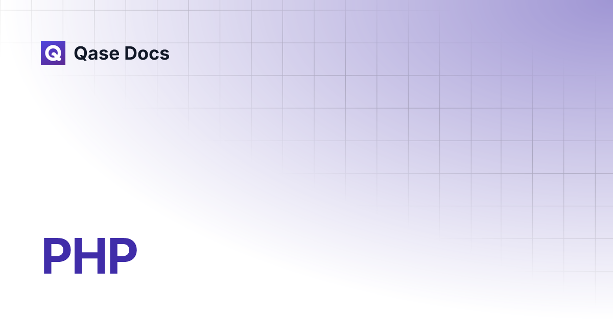 PHP | Qase Docs